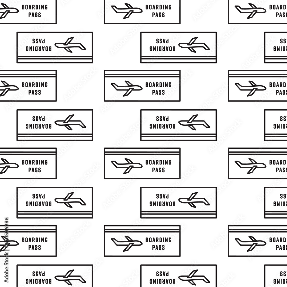 Digital png illustration of black boarding pass text on sign with ...