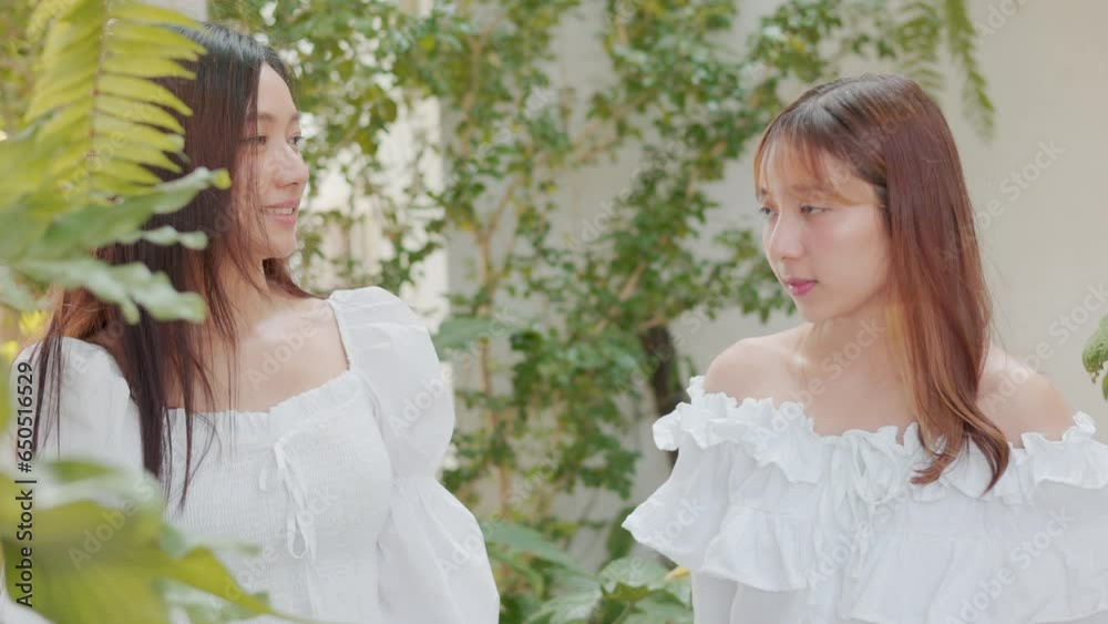 The joy of friendship and the beauty of two women connections outdoor ...