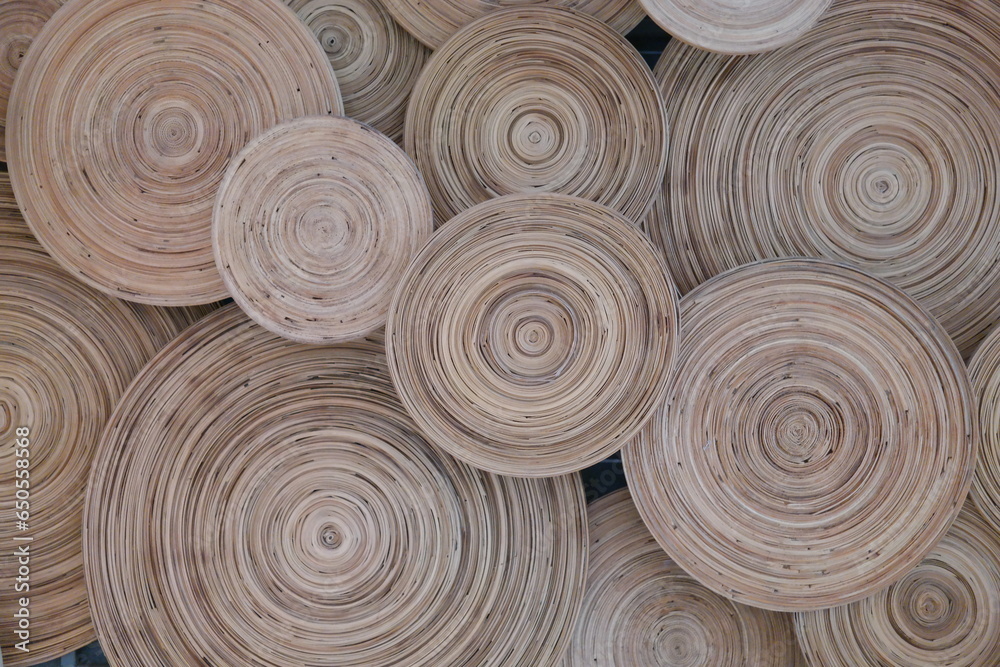 Poster Interior with a tree ring design that appears to show the cross ...