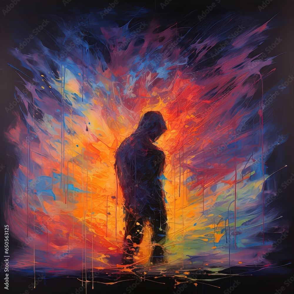 Inner Turmoil Unleashed: An Abstract Expression of Human Psyche ...
