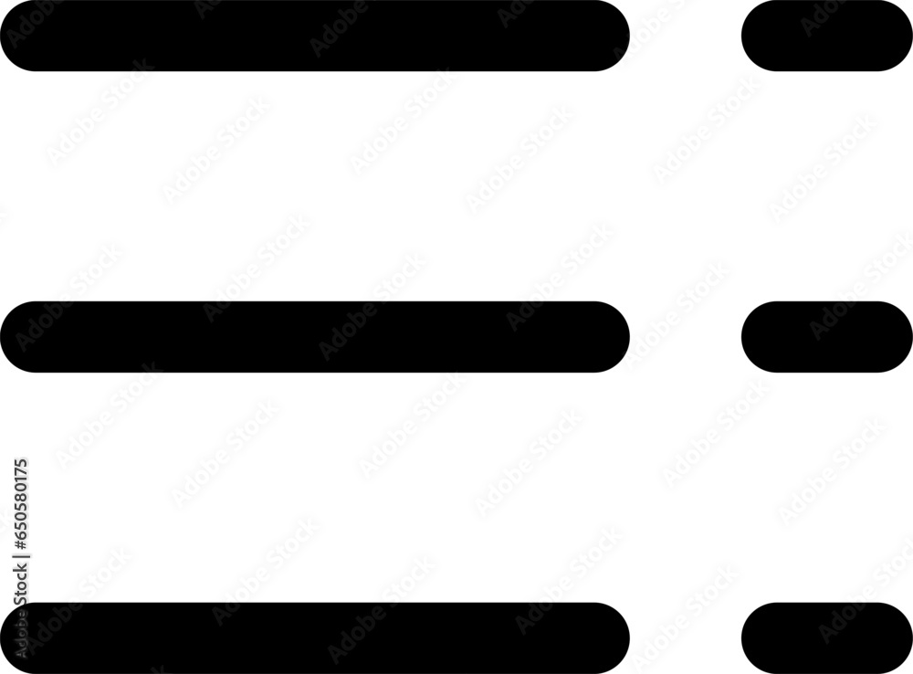 Hamburger menu flat icons. UI Website design elements. Navigation Icons ...