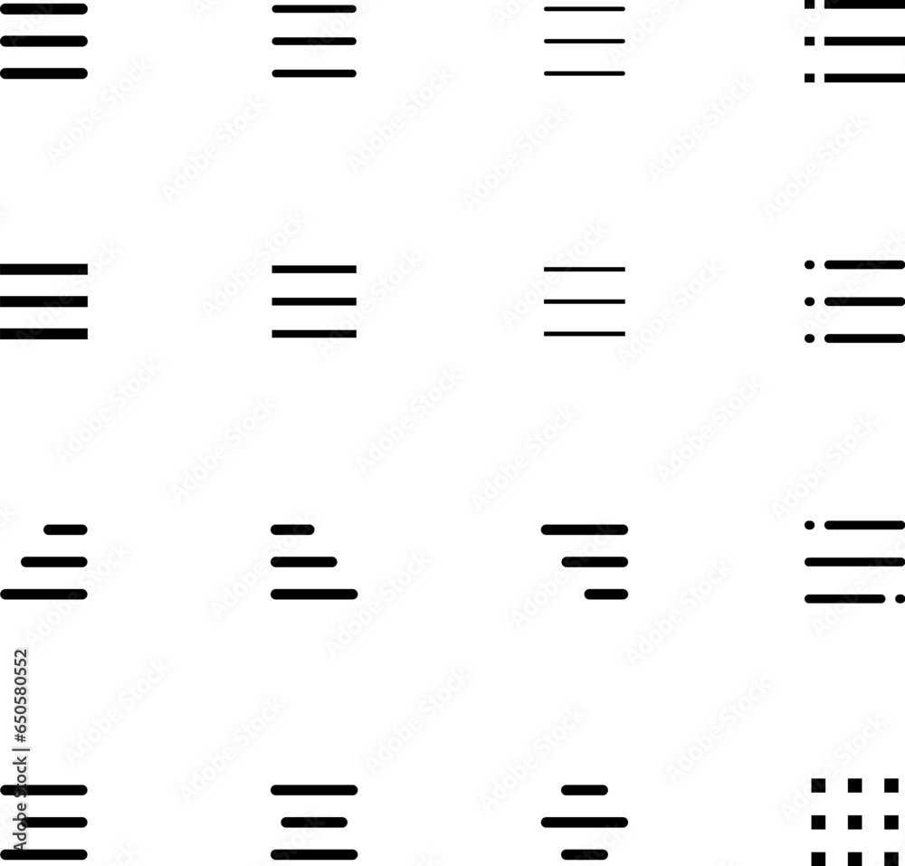 Hamburger menu flat icons. UI Website design elements. Navigation Icons ...