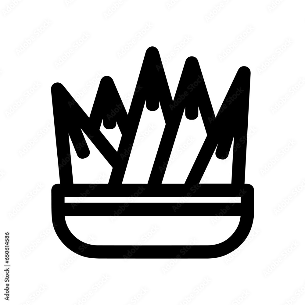 picto logo icones et symbole cactus succulente palnte arbre piquant ...