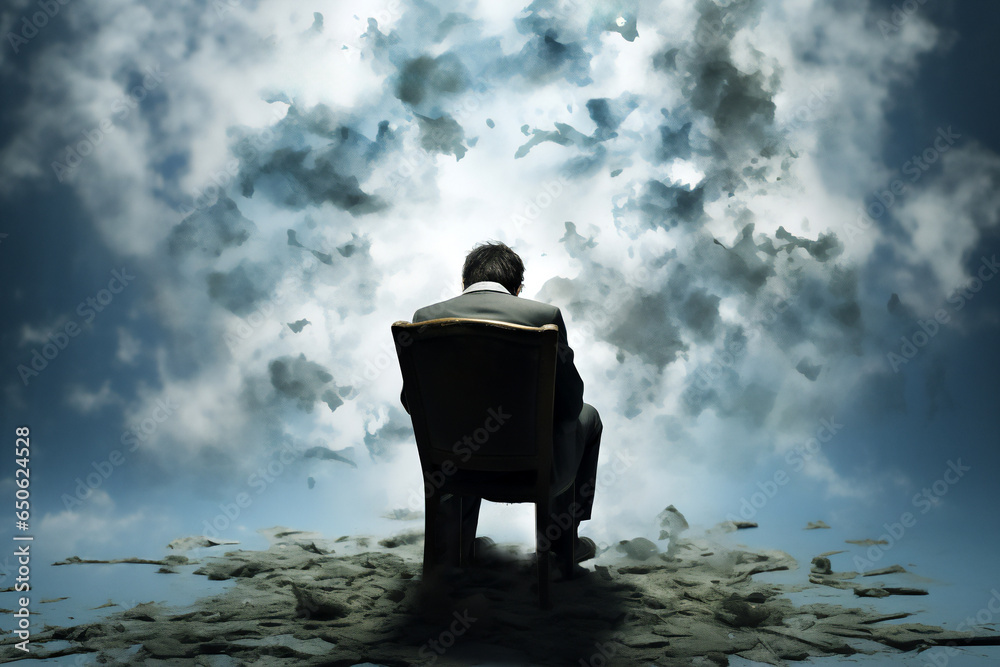 Depression, anxiety, silhouette, mental health, mental, health, issues ...