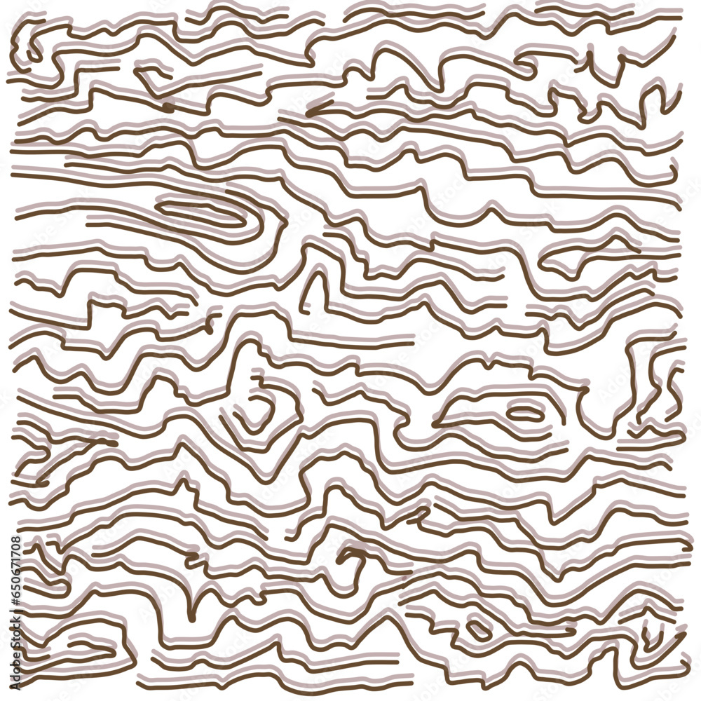 Vetor de Curvy texture with a wooden pattern or landspace map do Stock ...