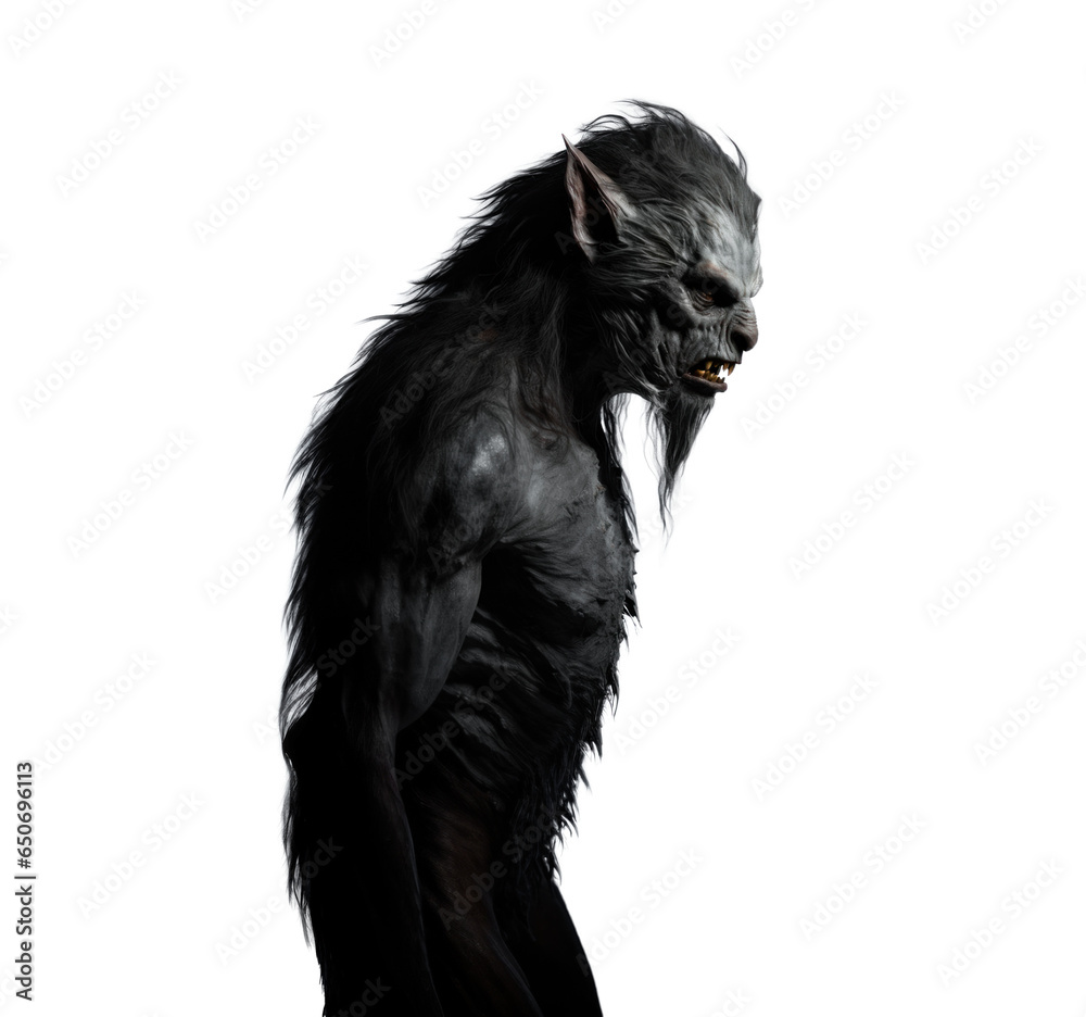 scary werewolf, png file of isolated cutout object on transparent ...