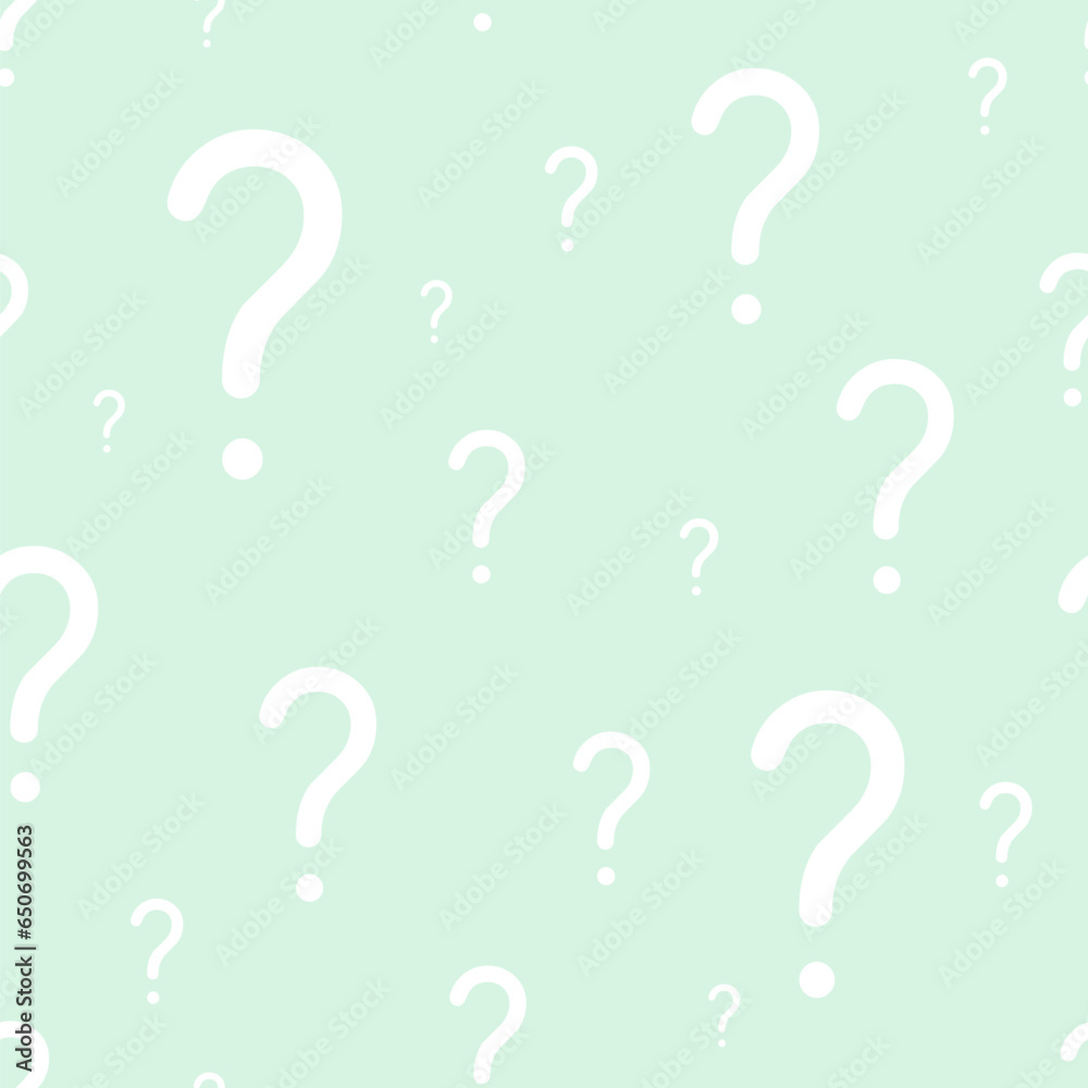 Question mark subtle vector pattern Stock Vector | Adobe Stock