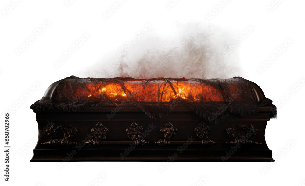 black magic coffin, png file of isolated cutout object with shadow on ...