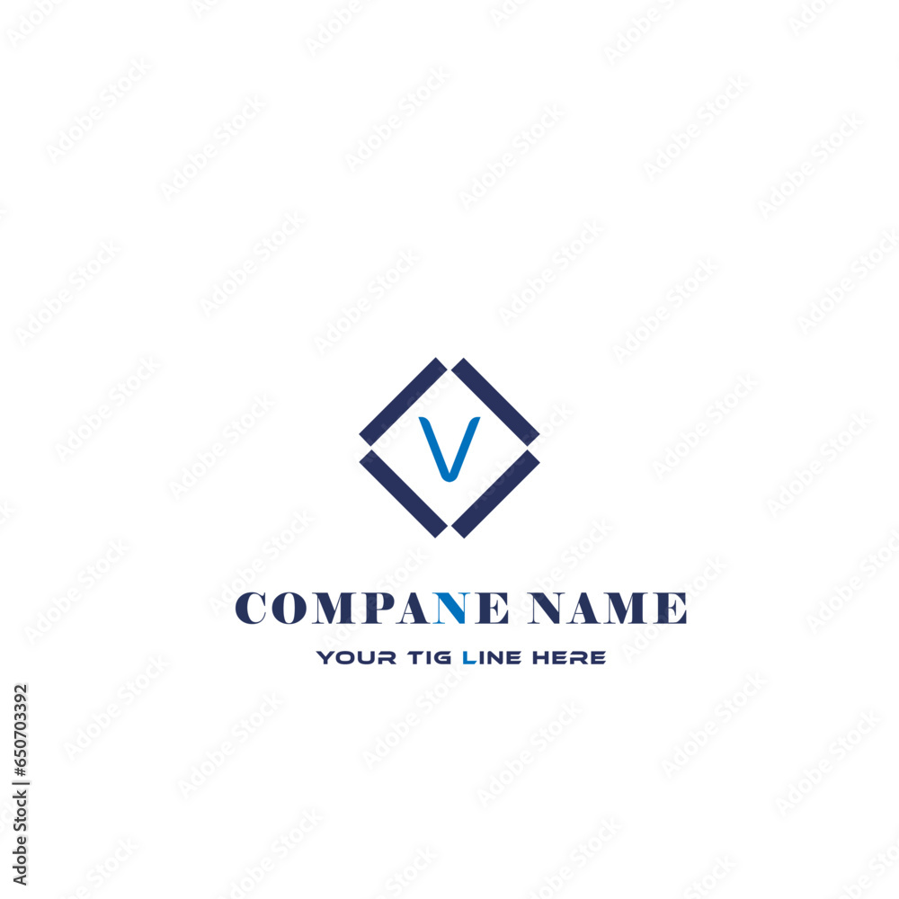 v letter technology logo design on white background. v logo. v creative ...