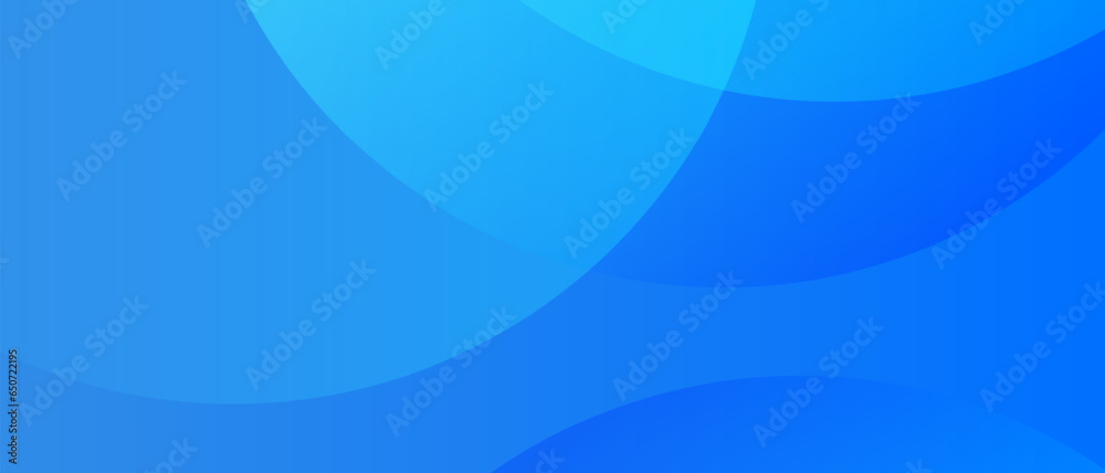 Blue background with dynamic wave. Vector long banner for social media ...