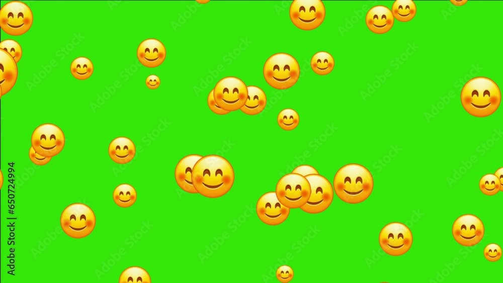 Top quality emoticon. Cute smiling emoji. Happy face with flushed ...