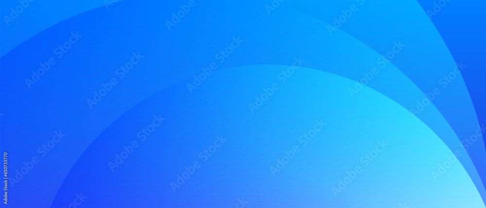 Blue gradient background with dynamic wave. Vector long banner for ...