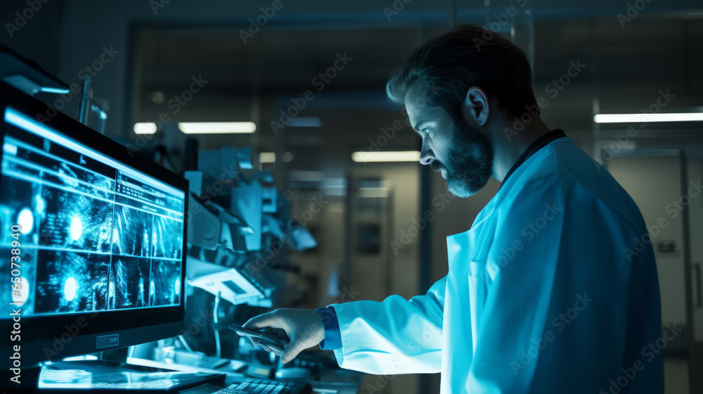 Doctor, nurse, researcher, sample, laboratory, analysis, medical ...