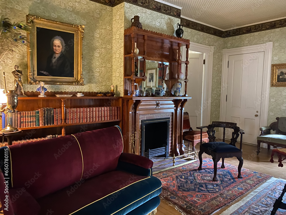 Mentor, Ohio: James A Garfield National Historic Site. Lawnfield estate ...