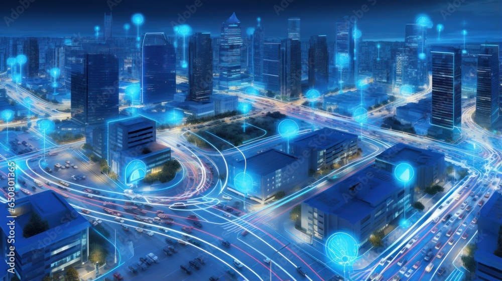 Visualize a smart city interconnected Internet of Things( IoT) devices ...