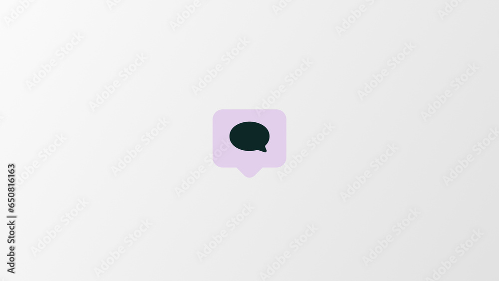 Animated Comment Icons Stock Template | Adobe Stock