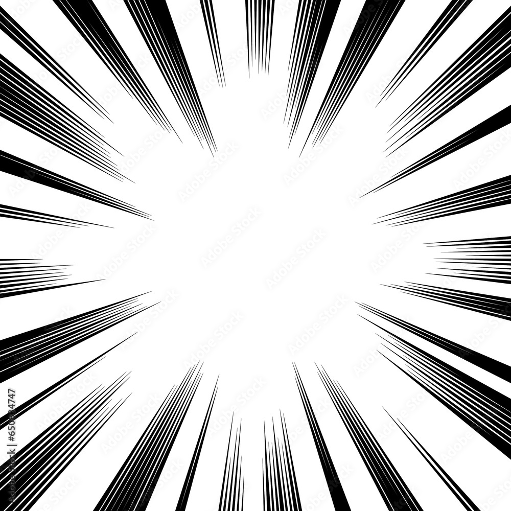 Sun rays background. Black color line burst cartoon wallpaper,.Pop Art ...