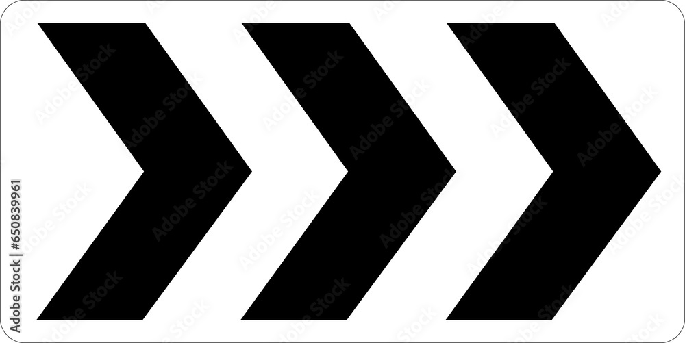 Transparent PNG of a Vector graphic of a usa Three Chevron Roundabout ...
