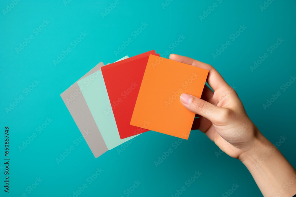 Paper palette white creative designer art business colours blue ...