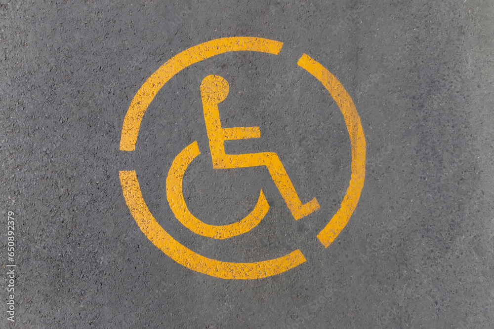 Parking only for disabled drivers. Free Parking space for PWD ...