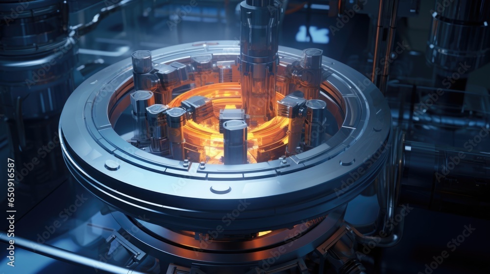 A detailed shot shows a highpressure reactor vessel, where biofeedstock ...