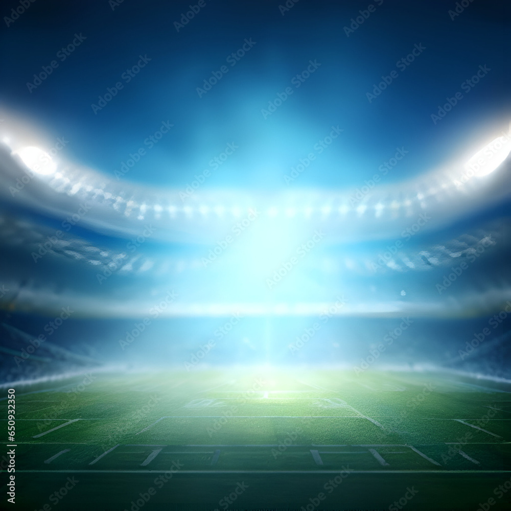 Empty Sports Stadium Field Podium Pedestal Concert Platform Stage at ...