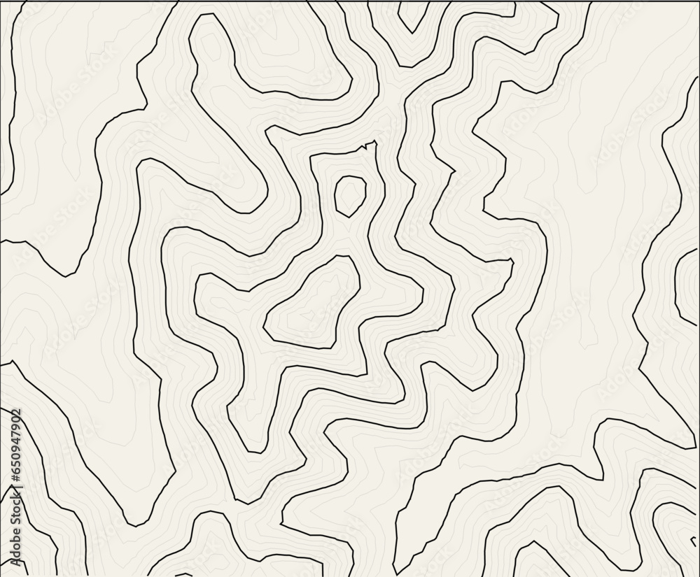 Topographic map background with terrains line. Vector mapping contour ...