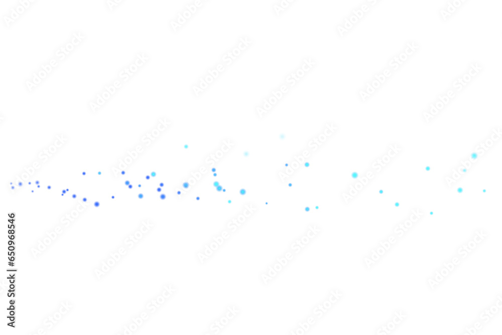 Digital png illustration of blue abstract dotted shape on transparent ...