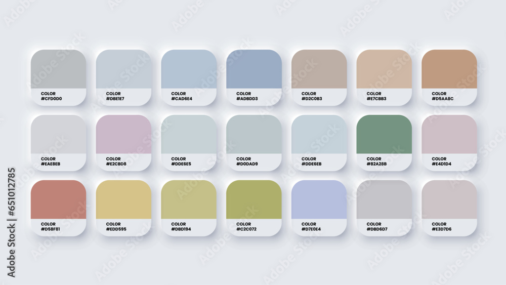 Color Palette, Color Swatches in RGB, HEX Colors, Paint Color Palette ...