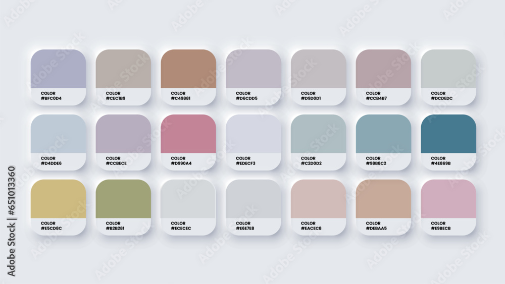 Color Palette, Color Swatches in RGB, HEX Colors, Paint Color Palette ...