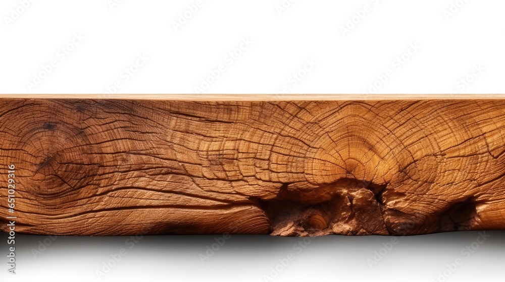 Transparent Oak Wood Beam with Grain Texture Rustic, Ancient, Three ...