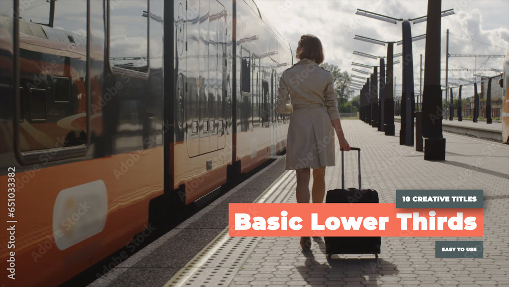 Basic Lower Thirds With Auto-Resized Text Box Stock Template | Adobe Stock