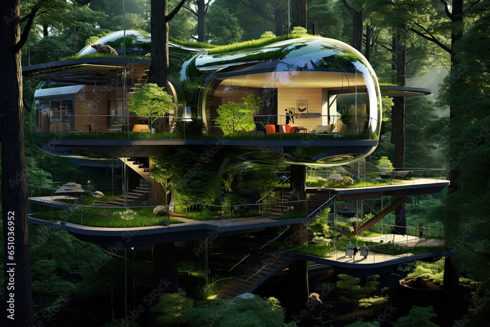 Futuristic Building, Tree House Constructions, Substanable Living and ...