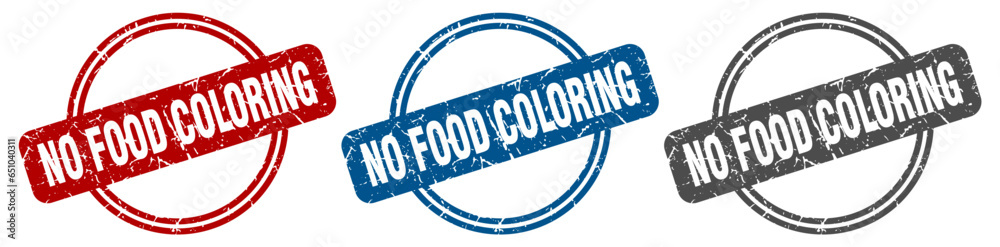 no food coloring stamp. no food coloring sign. no food coloring label ...