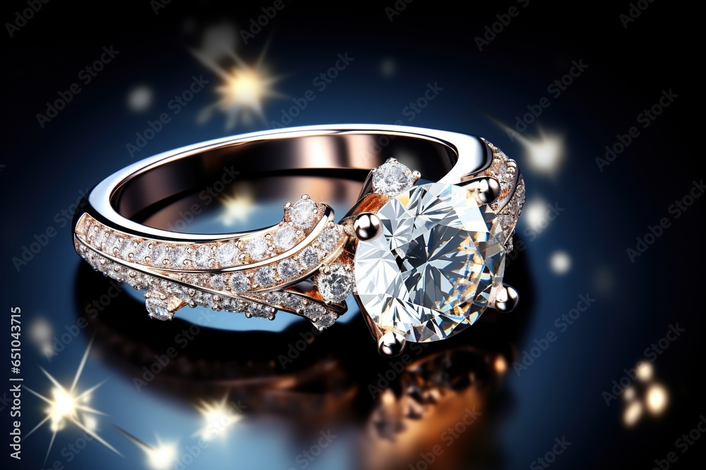 Diamond engagement ring set store