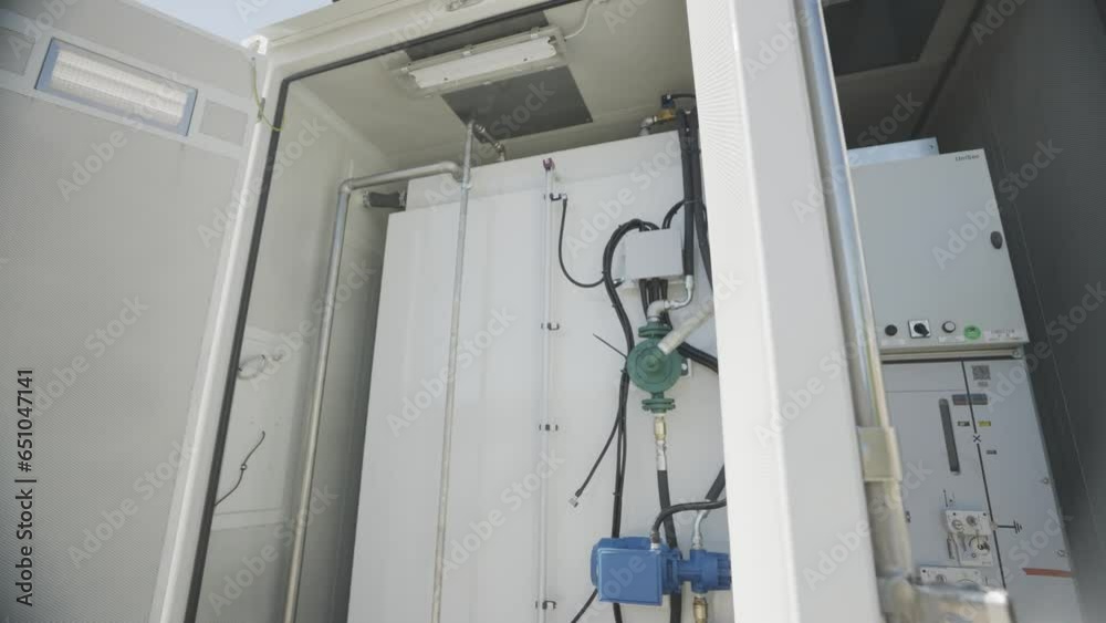 Distribution board of diesel generator. Electrical panel of an ...