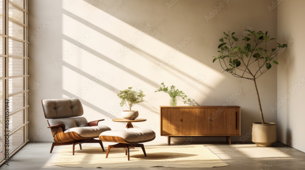 Mid-Century Zen Space: Combines mid-century modern furniture with Zen ... Mid-Century Zen Space: Combines mid-century modern furniture with Zen ...