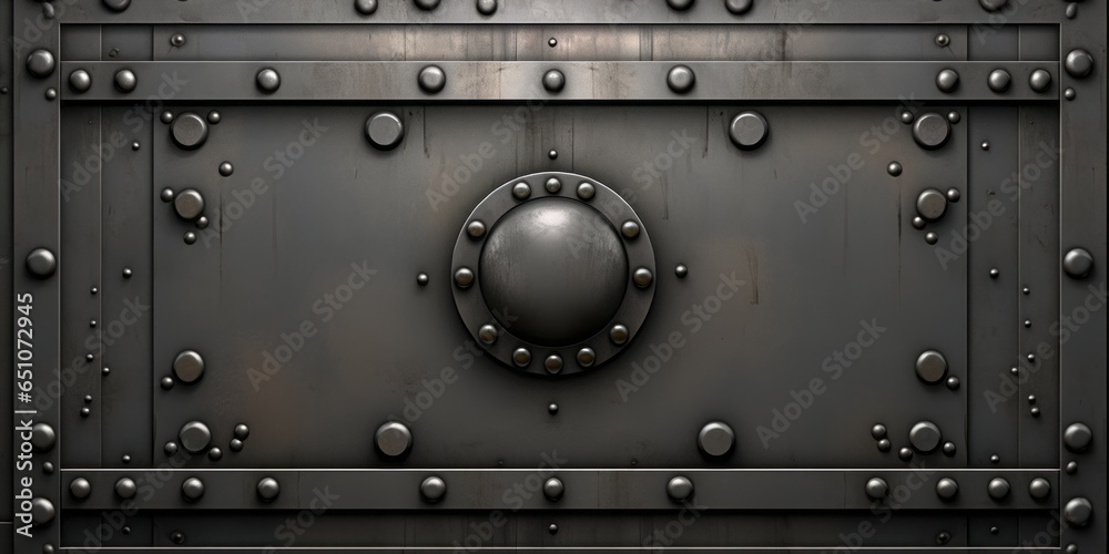 Rusted metal bulkhead texture with reinforcements. Pattern repeatable ...