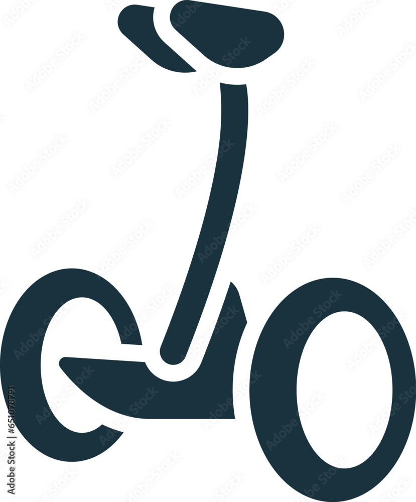 Segway icon. Monochrome simple sign from transportation collection ...