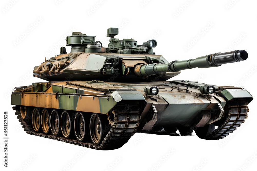 battle tank side view isolated on transparent background ,military tank ...