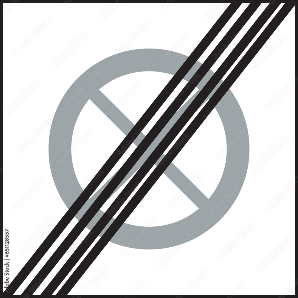 End of the restriction zone Prohibitory signs are round with yellow ...