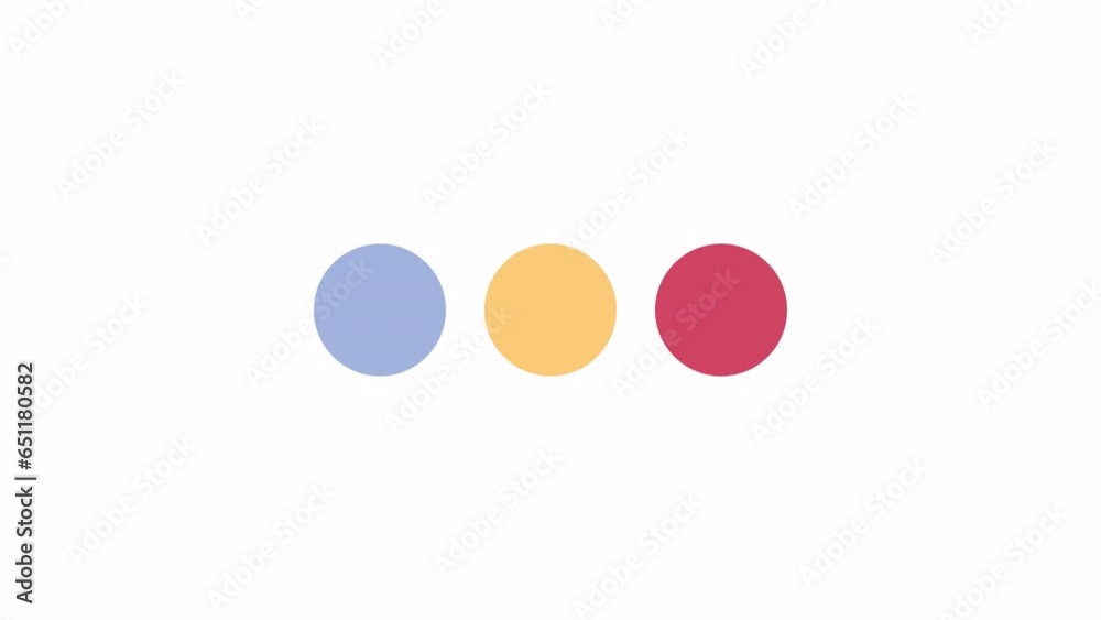 Three Dots Swapping Places 2d Loading Animation Horizontal Ellipsis