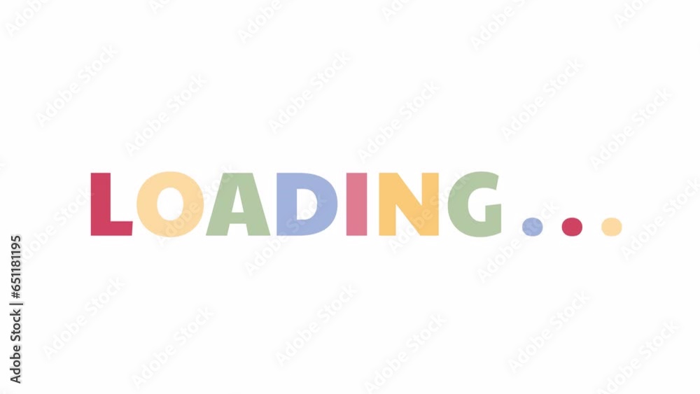 Rainbow letters flickering 2D loading text animation. Preschool ... Rainbow letters flickering 2D loading text animation. Preschool ...