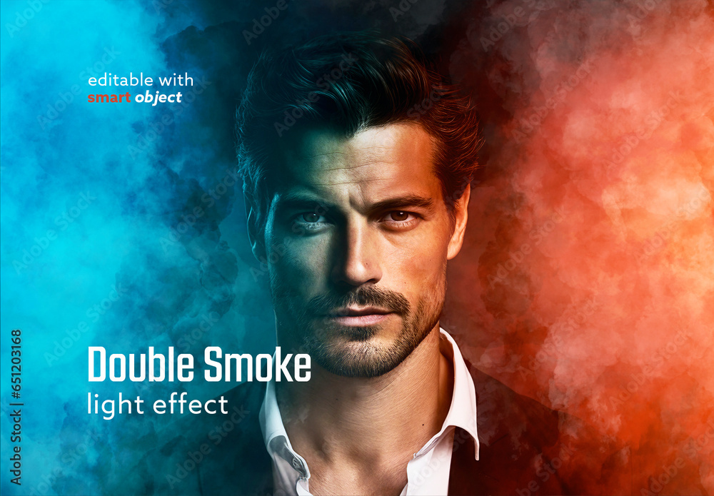 Double Smoke Light Effect Stock Template | Adobe Stock