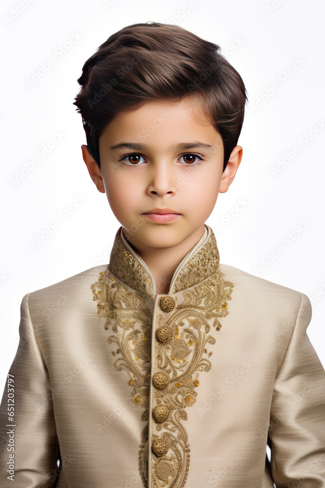 Handsome Boy in Traditional Indian Attire, Well-Defined Physique ...