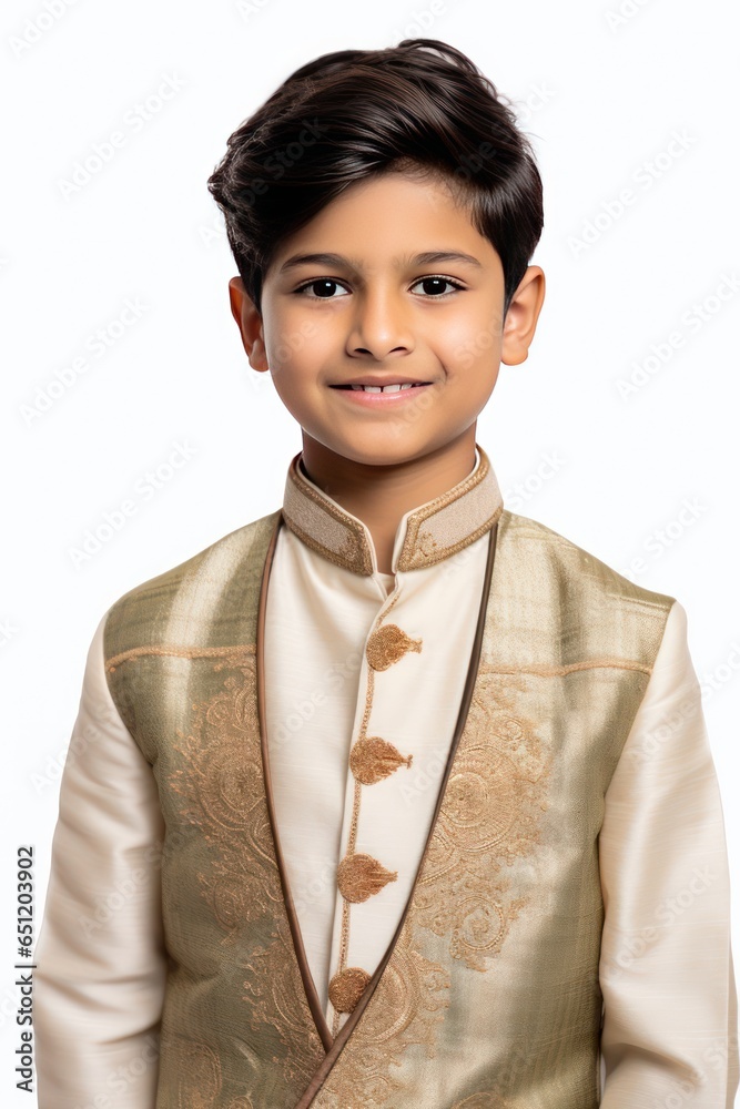 Handsome Boy in Traditional Indian Clothing, Achkan and Churidar Exude ...