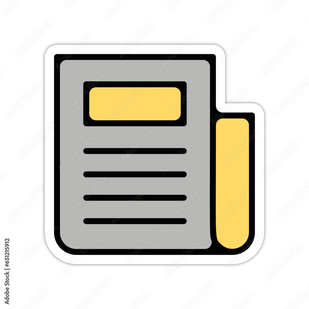 picto logo icones et symbole journal cv document gras couleur gris ...