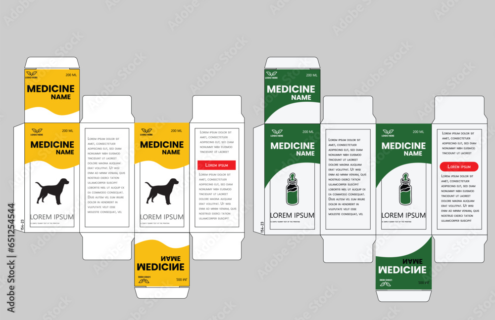 Box design. Box packaging die-cut template design. Packaging template ...