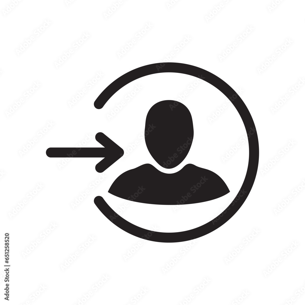 Login icon, authorize icon, log in sign. Login icon. Open account ...