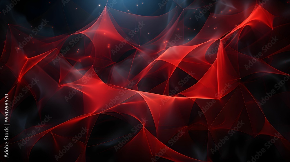 Abstract red net grid texture on black background banner illustration ...